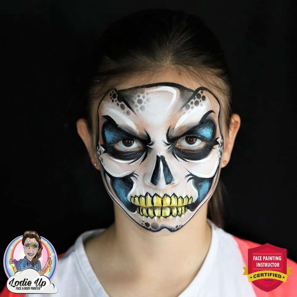 Easy skeleton face paint store